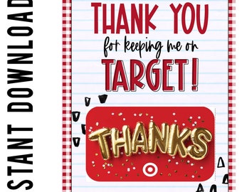 Teacher Appreciation Target Gift Card Holder - Etsy