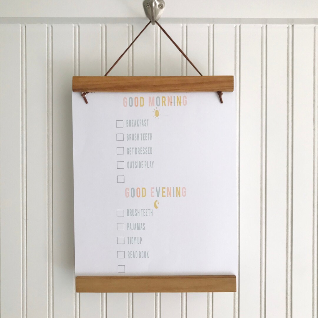 Routine Checklists - EDITABLE PDF for School, Home or Chores - Etsy