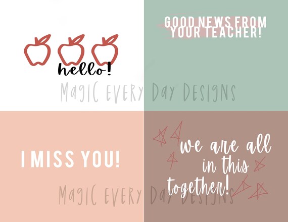 Back to School PRINTABLES: Teacher NOTECARDS & Happy Mail - Etsy