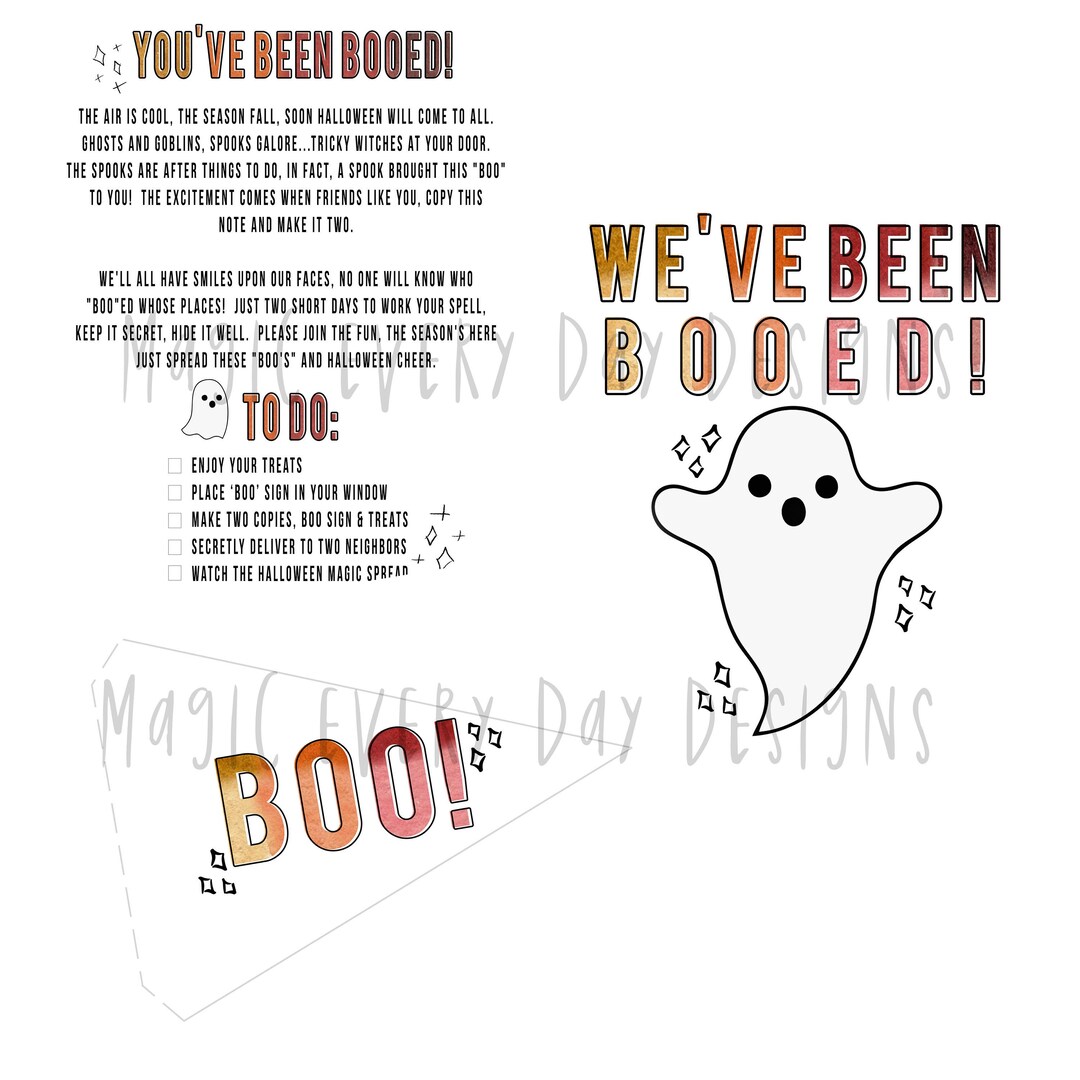 HALLOWEEN PRINTABLES: You've Been Booed // Boo'd // Halloween Gift Tags ...