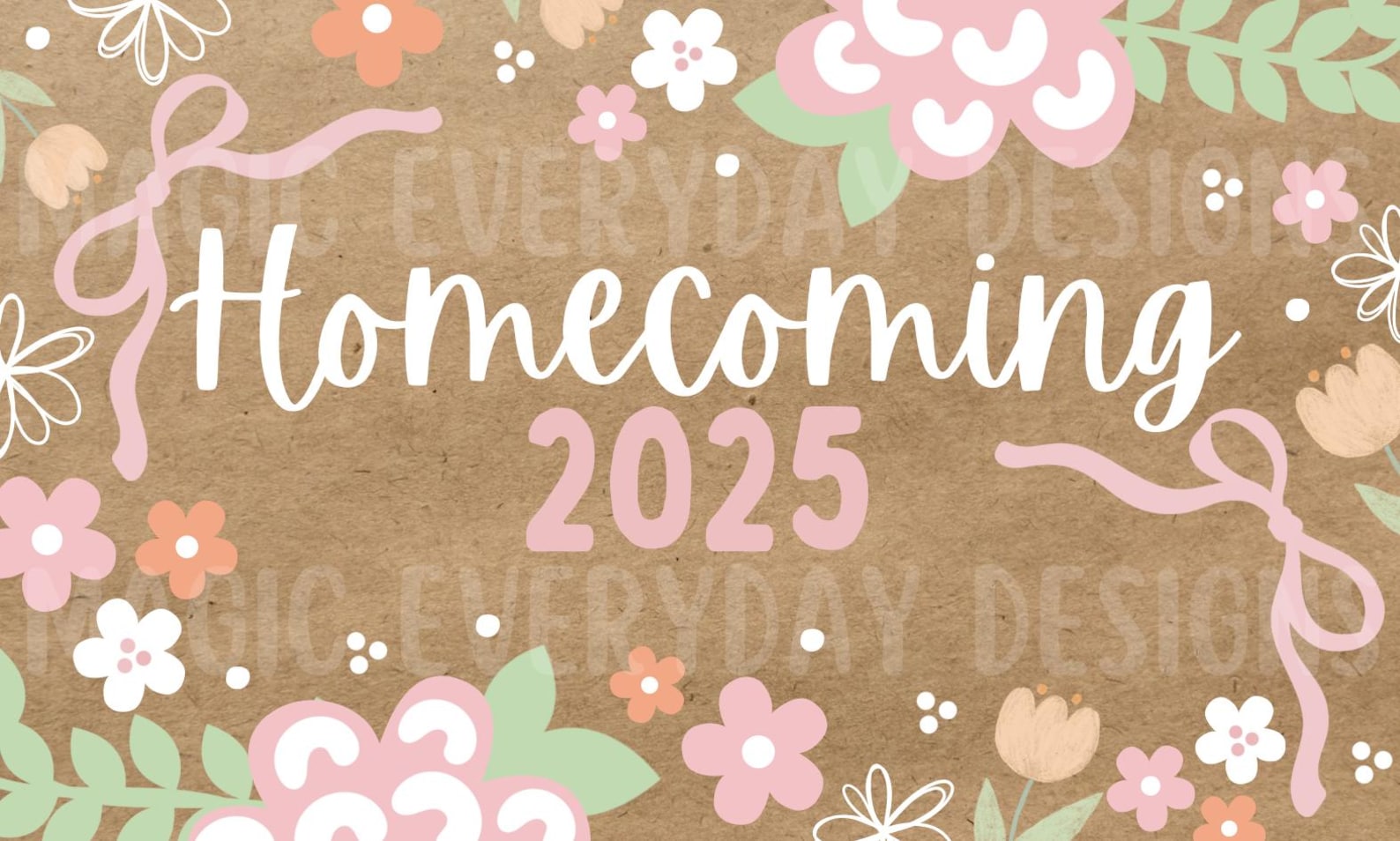 HOCO | Homecoming Banner Template: Editable Canva Design (instant ...