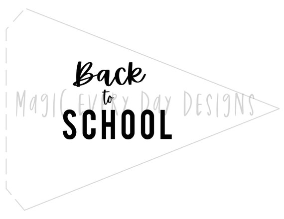 Back to School Flag PRINTABLE | Etsy