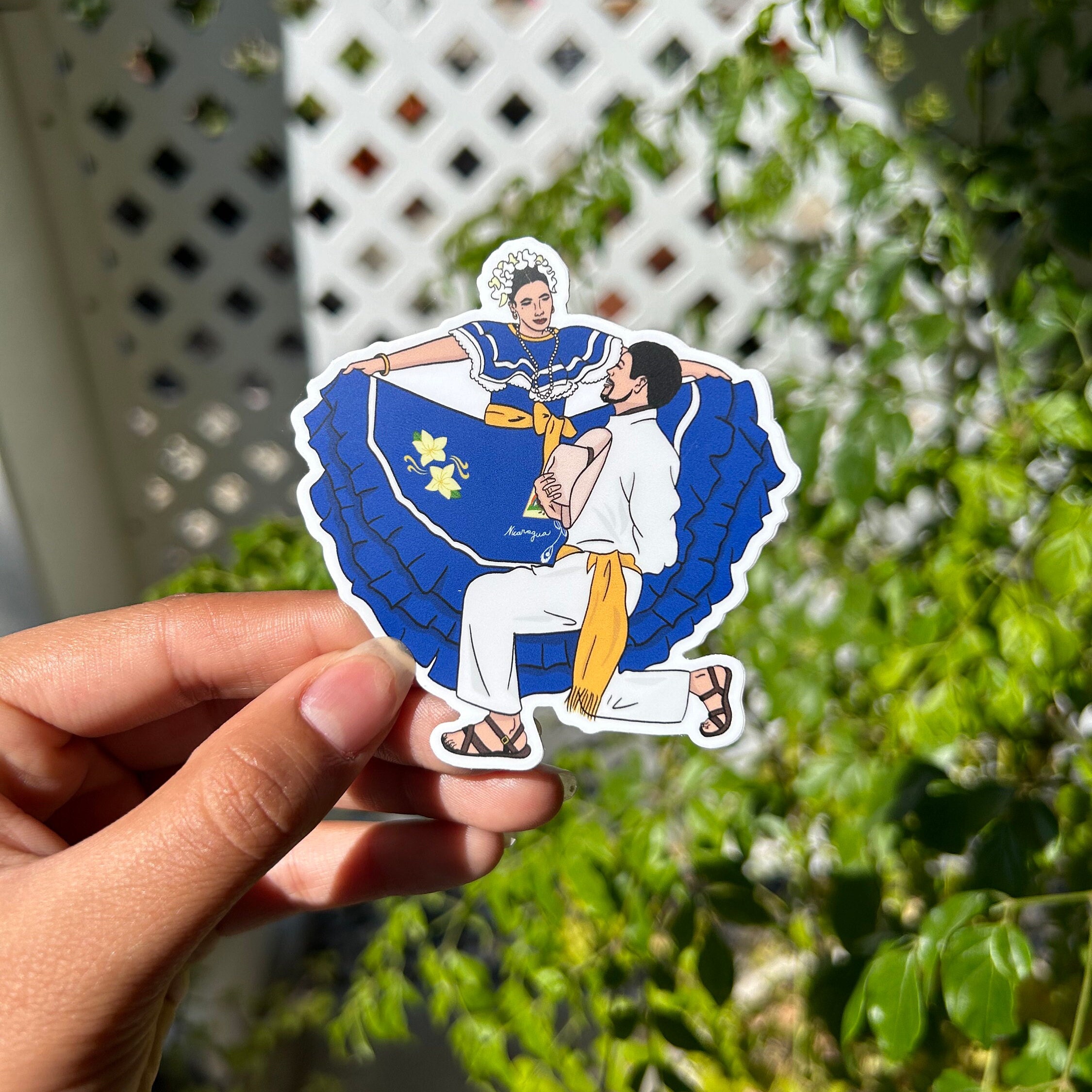Managua Nicaraguan Dancer Sticker - Etsy