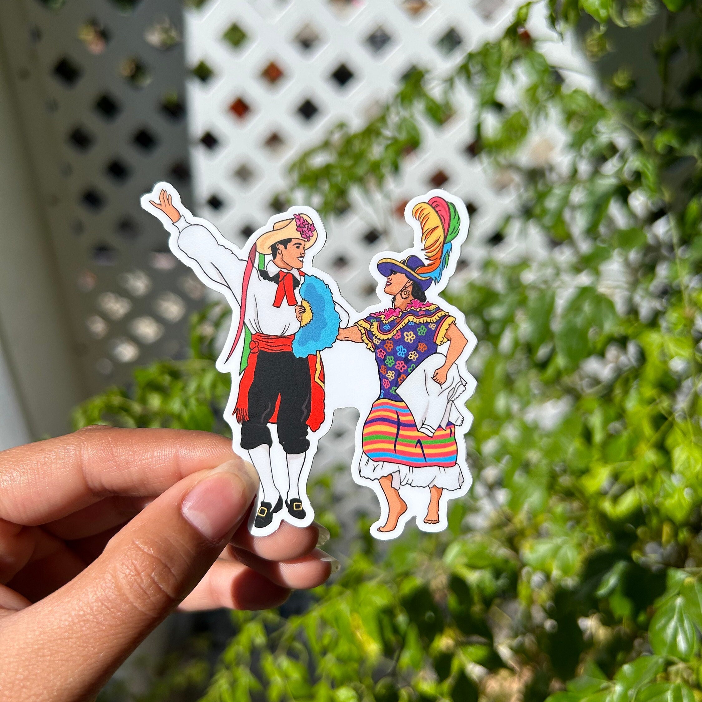 Danza De Mestizaje Nicaraguan Dancer Sticker - Etsy