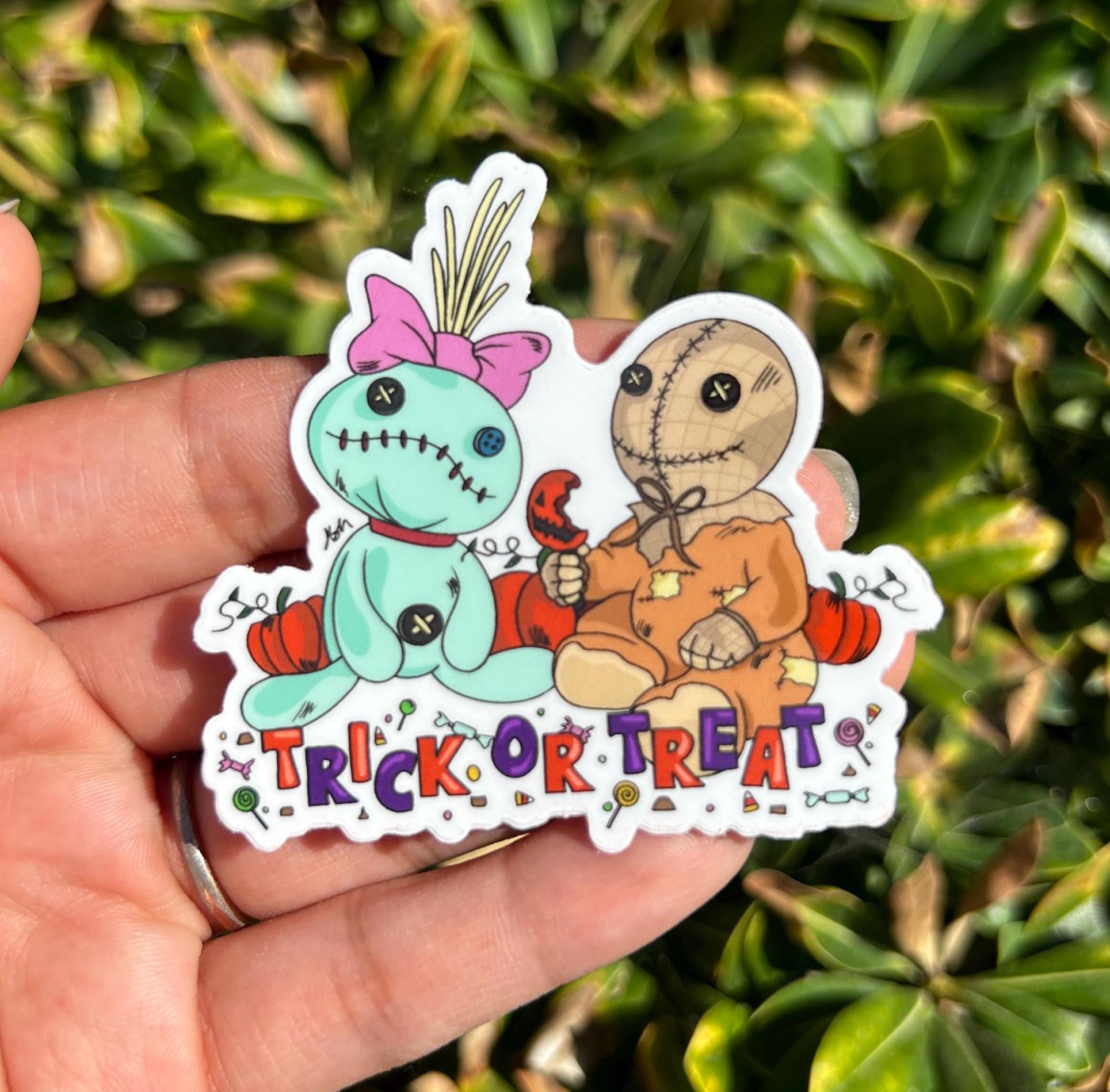 Scrump & Sam Halloween Sticker - Etsy