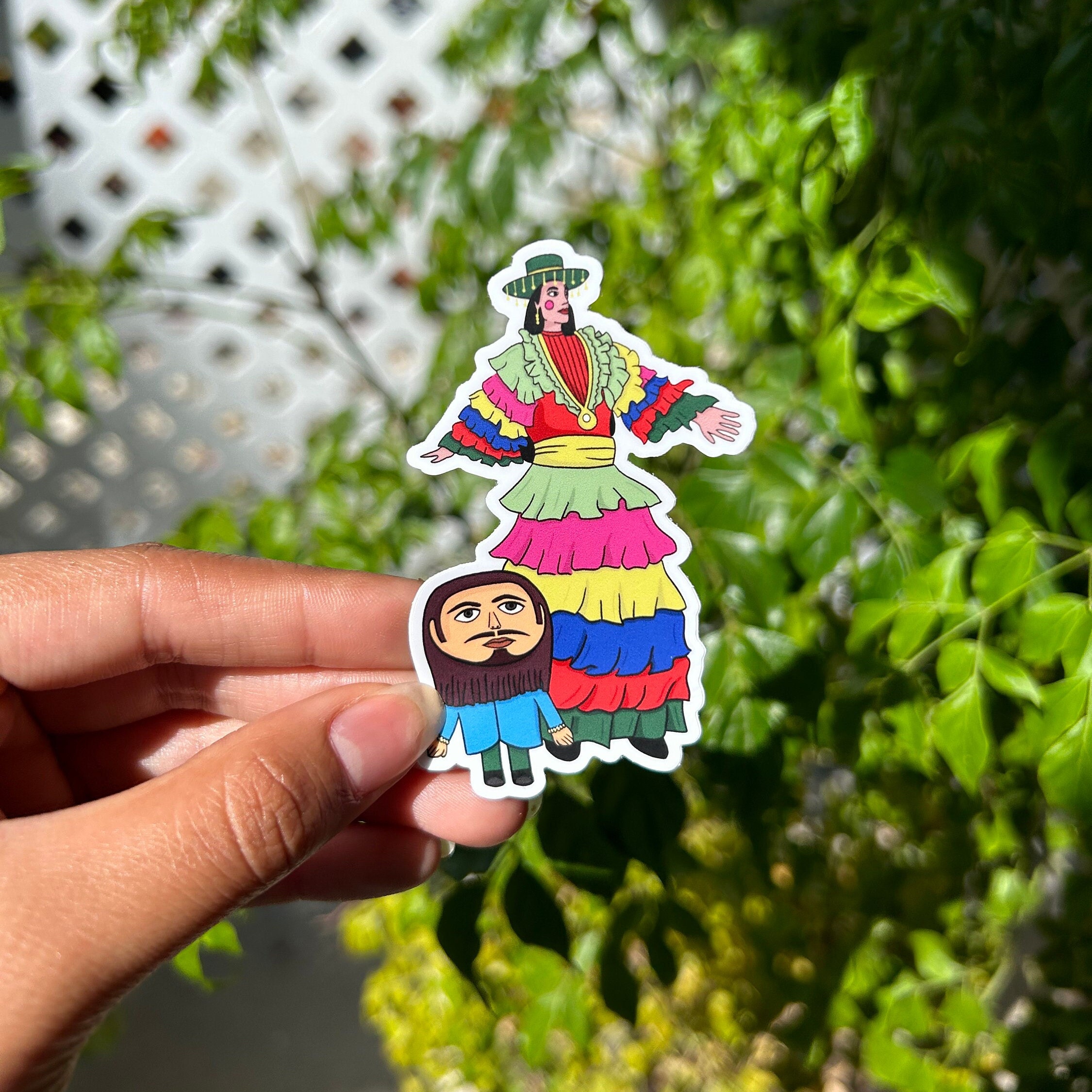 La Gigantona Nicaraguan Dancer Sticker - Etsy