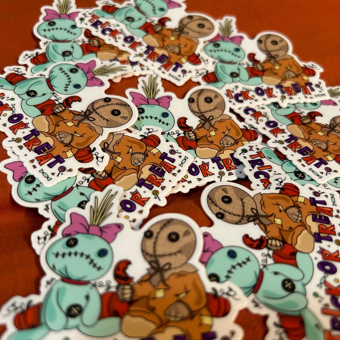 Scrump & Sam Halloween Sticker - Etsy