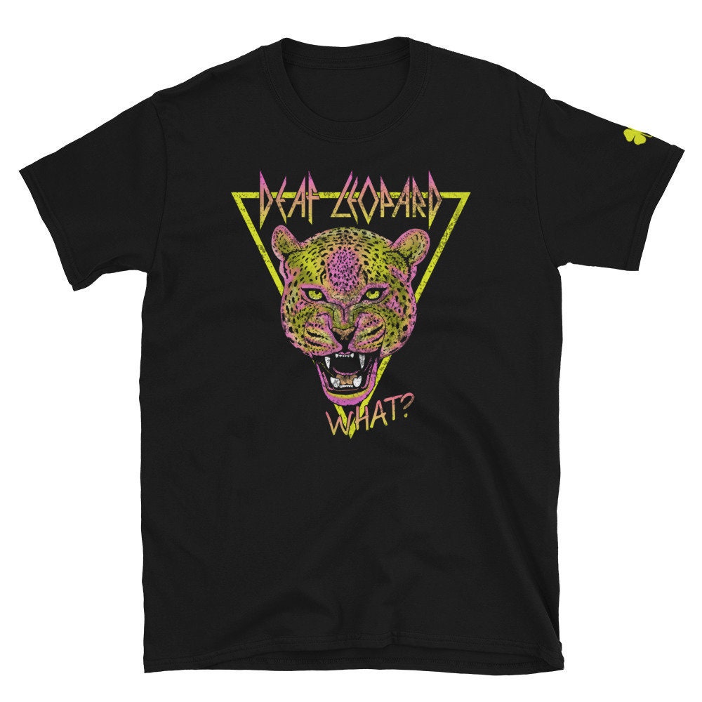 Deaf Leopard - What? - 80s, Rock, Band, Shirt, Classic, Deaf, Def ...