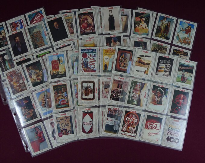 Complete Set of Vintage Coca Cola Collector Cards Series 1 With BONUS ...