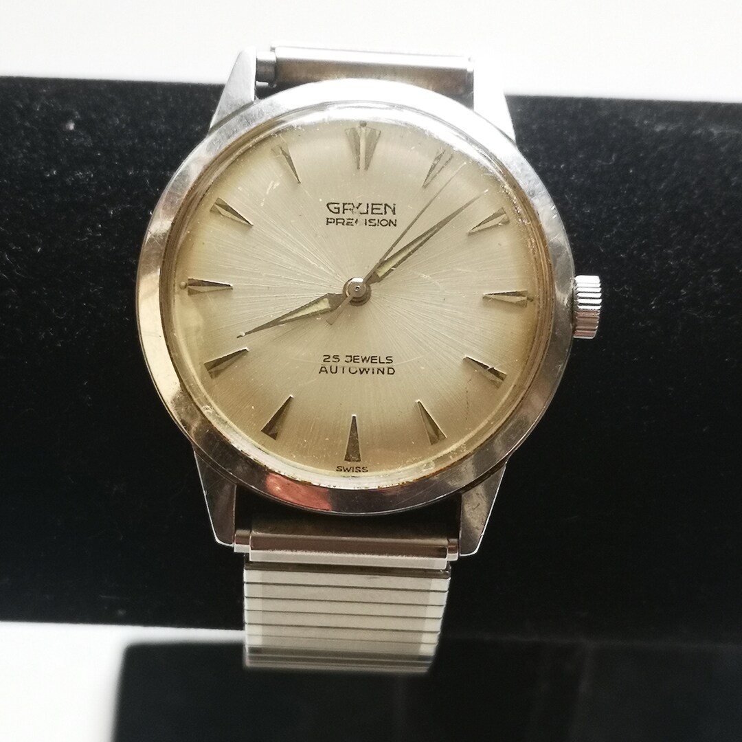 Vintage Gruen Precision 25 Jewel Autowind Men's Manual Wind Wristwatch ...