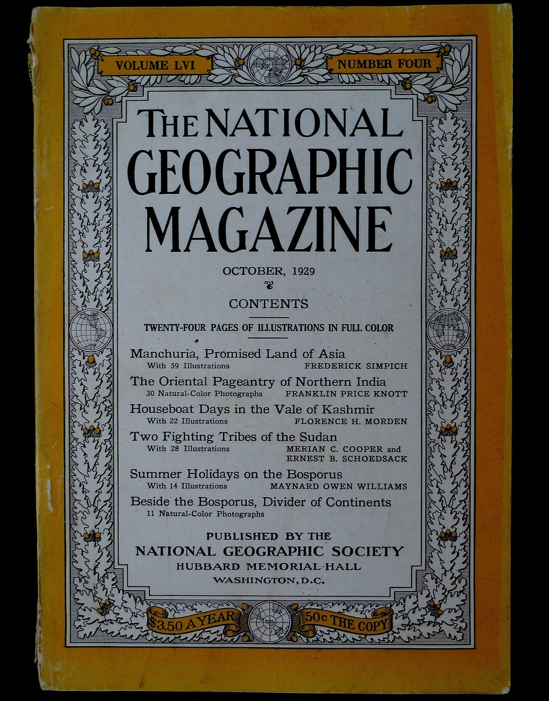 OCT 1929 National Geographic Magazine OCTOBER, 1929 - Etsy