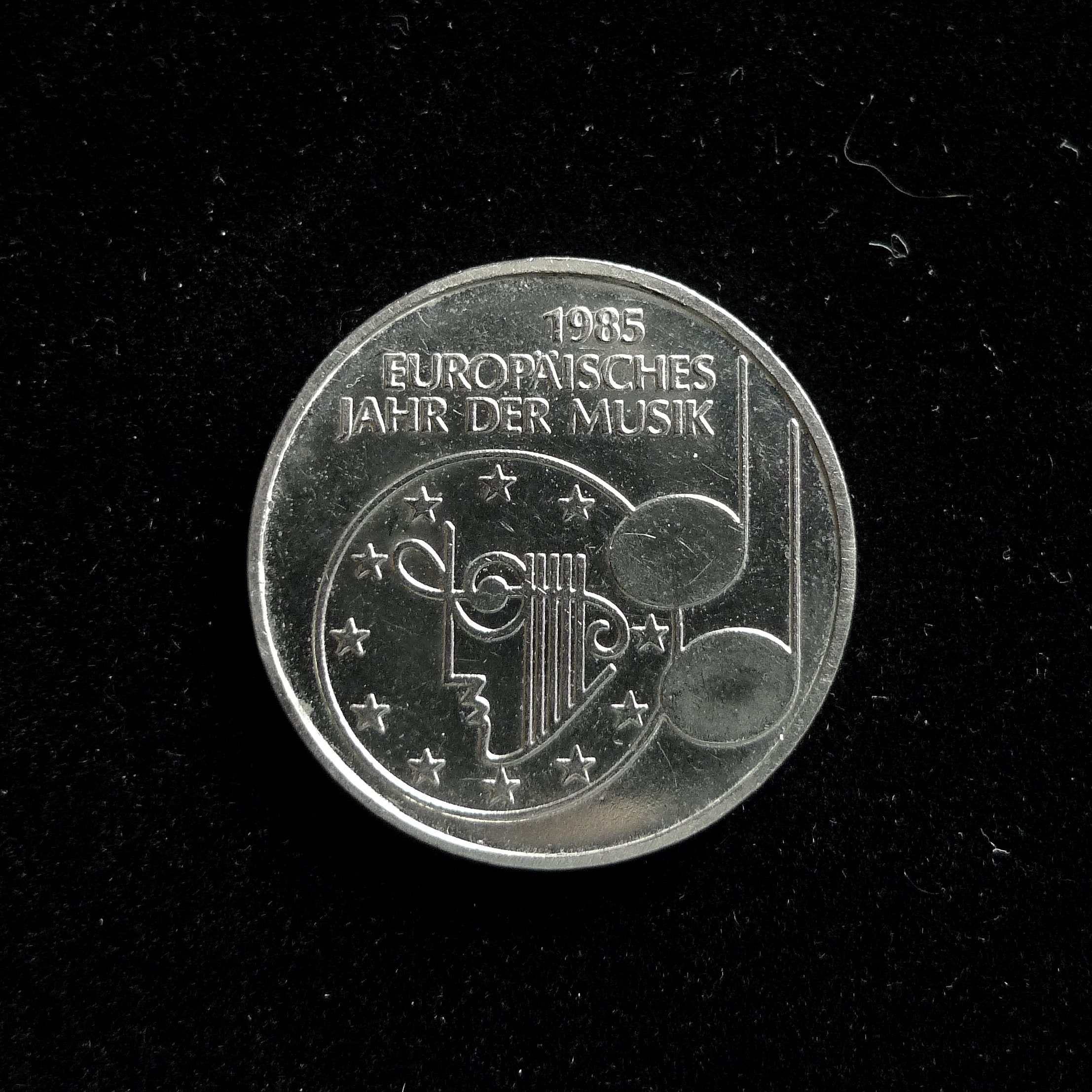 5 Deutsche Mark 1985 Jahr Der Musik 5 DM Coin Germania | Etsy