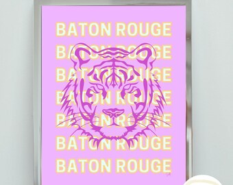 Baton Rouge PDF download Print - Etsy