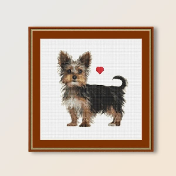 Yorkie Cross Stitch Pattern - Etsy