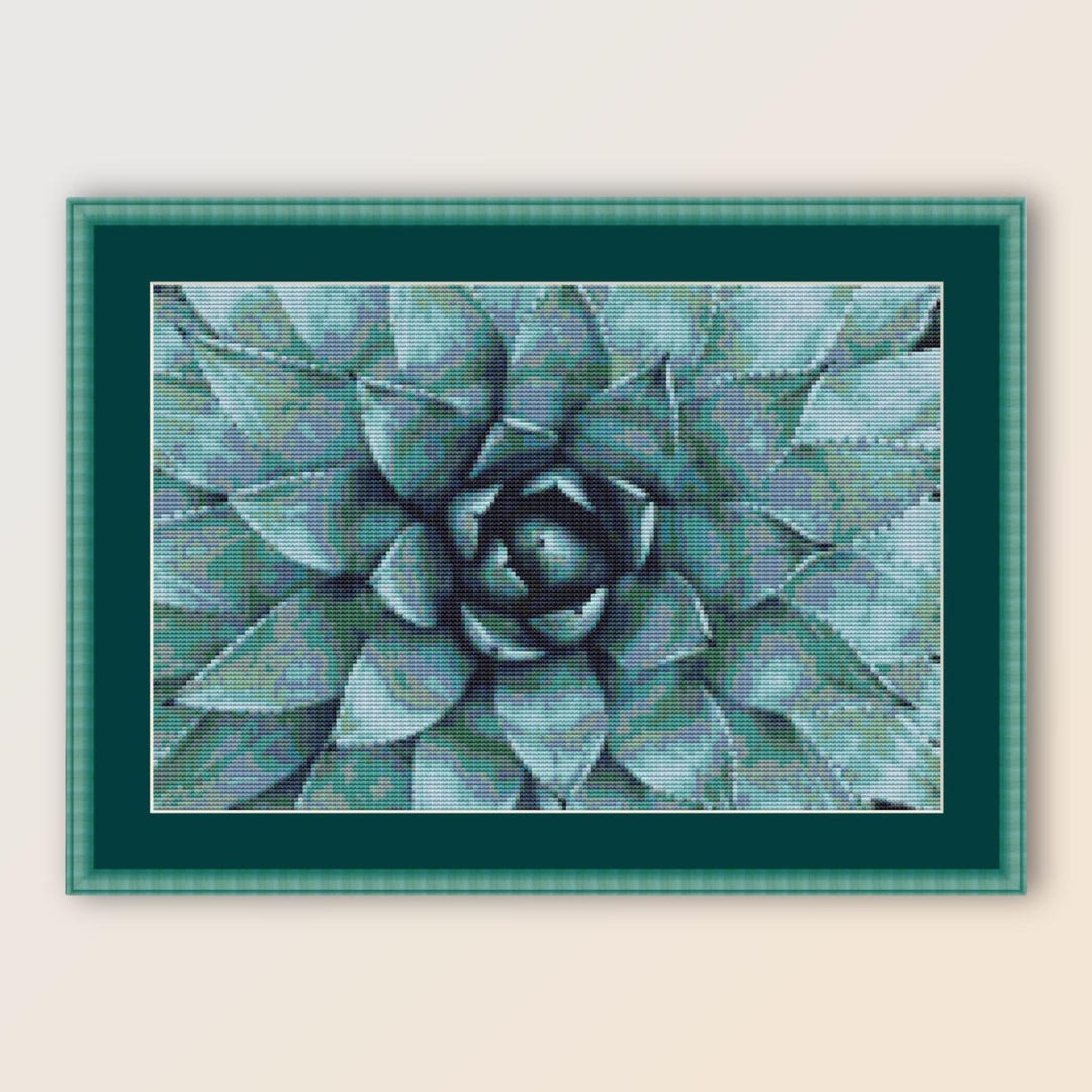 Printable Succulent Cross Stitch Pattern, Instant Download Botanical ...