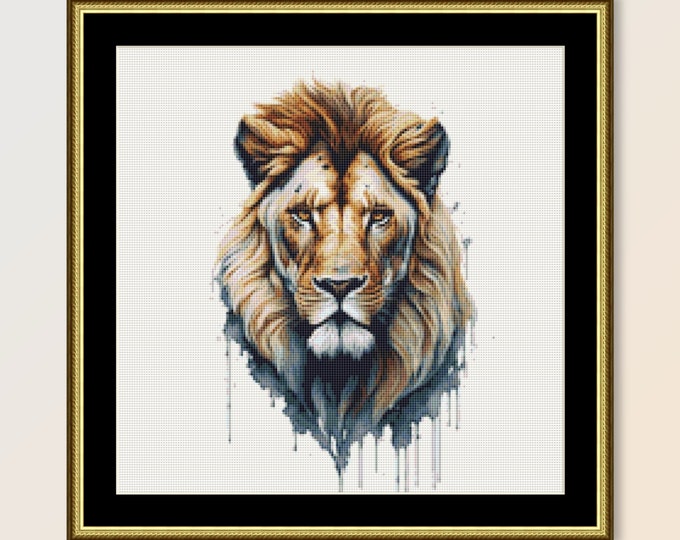 The Lion of Judah Jesus Christ - Cross Stitch Pattern, Pdf Format ...