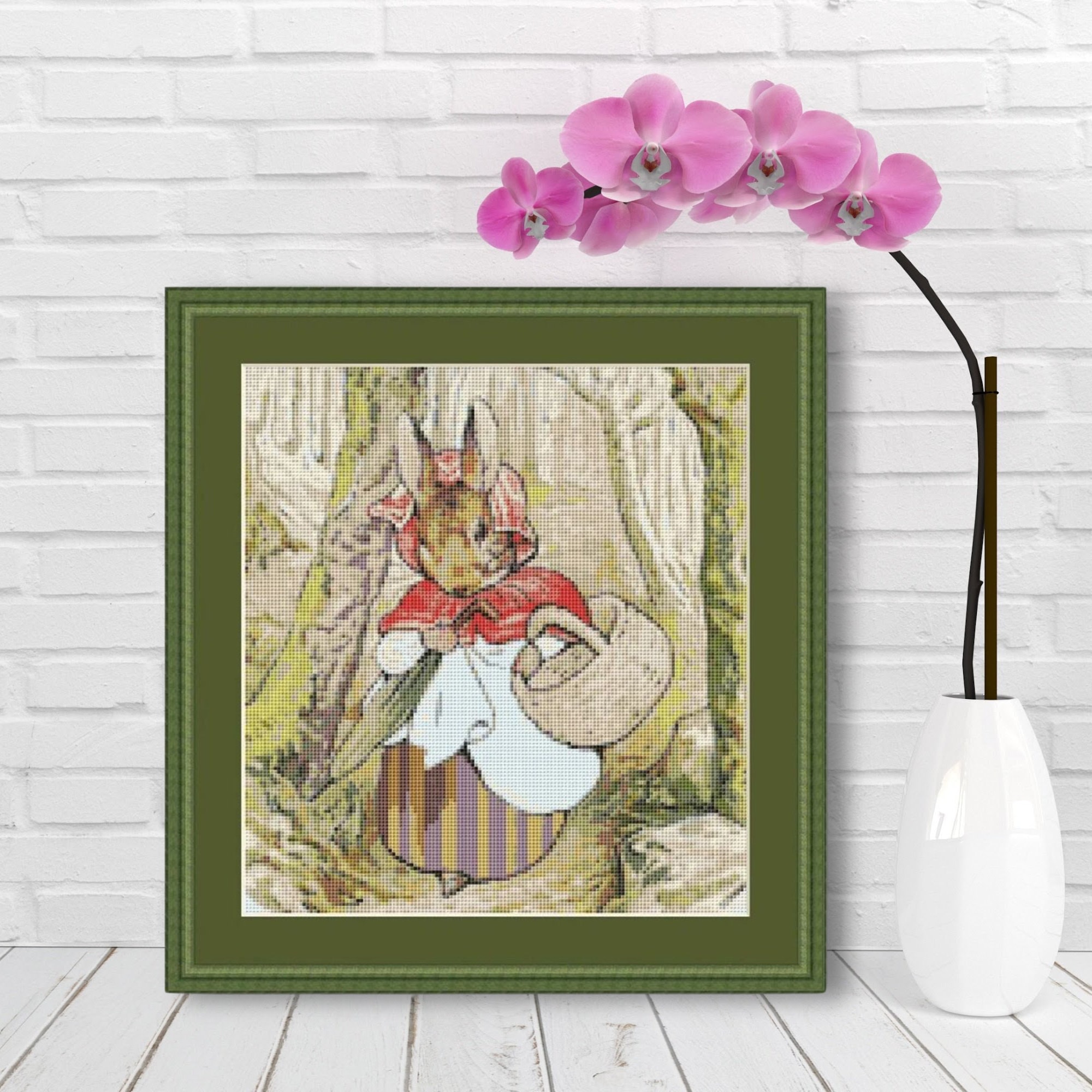 Mrs. Josephine Rabbit Cross Stitch Pattern: Beatrix Potter Xstitch ...