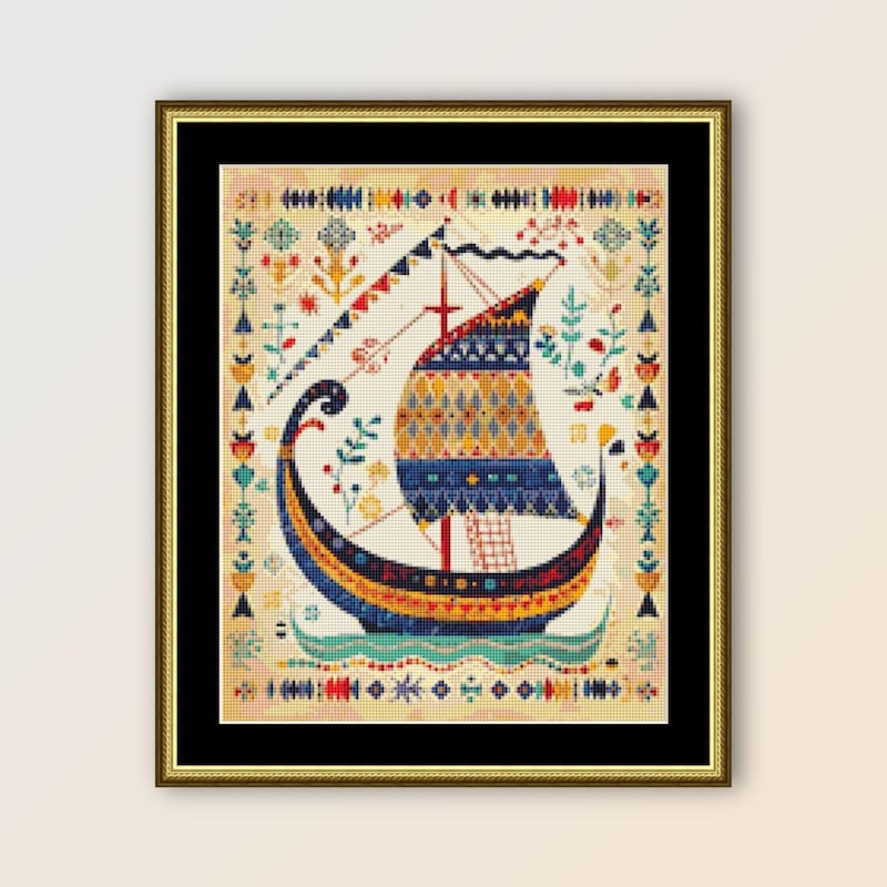 Ship Cross Stitch Pattern - Etsy