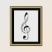 Piano Key Treble Clef Cross Stitch Pattern, Instant Download, Printable ...