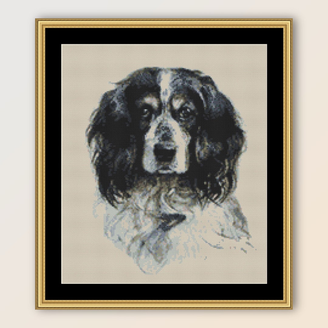 Springer Spaniel Cross Stitch Pattern, Instant Download, Printable PDF ...