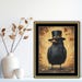 Crow Wearing Top Hat Cross Stitch Pattern, Instant Download, Printable ...
