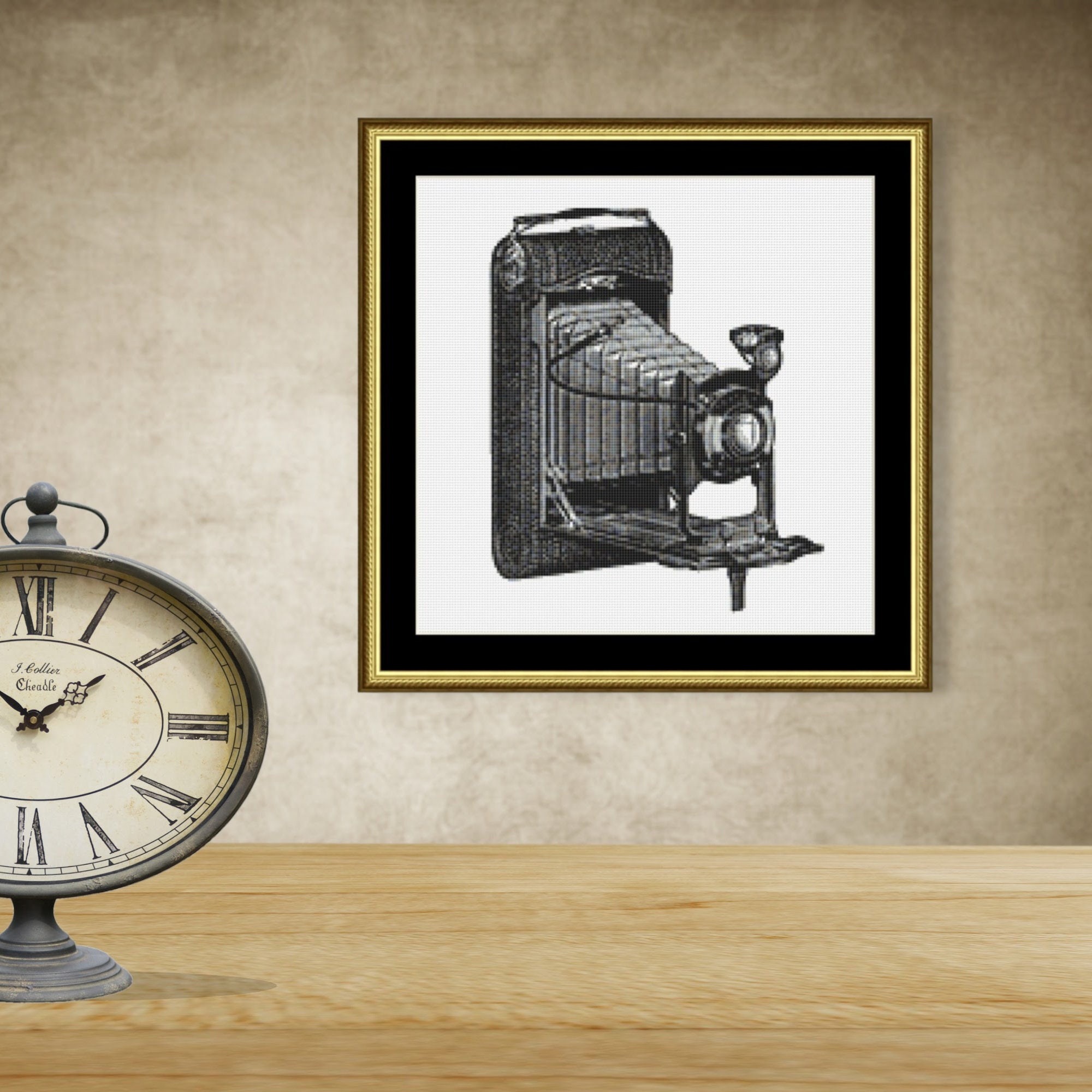 Vintage Camera Cross Stitch Pattern, Instant Digital Download ...