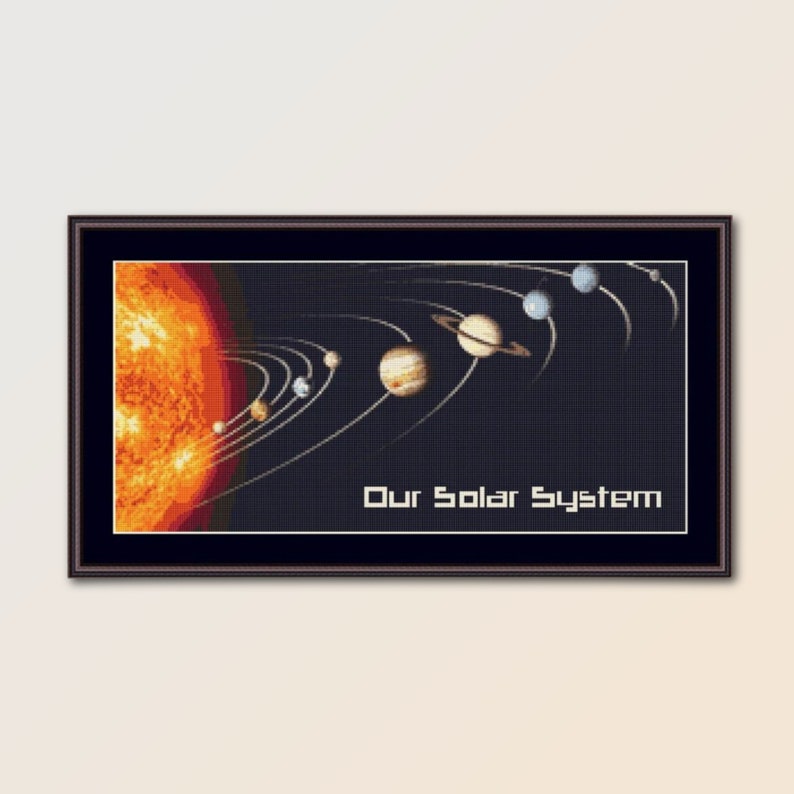Solar System Cross Stitch Pattern, Instant Download, Printable ...