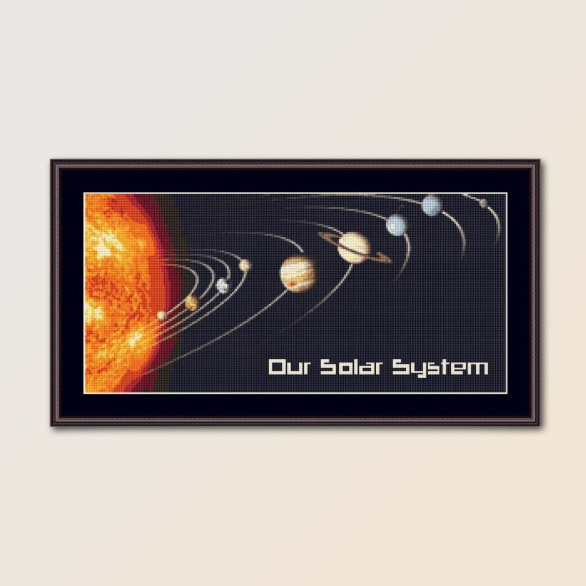 Solar System Cross Stitch Pattern, Instant Digital Download, Printable ...