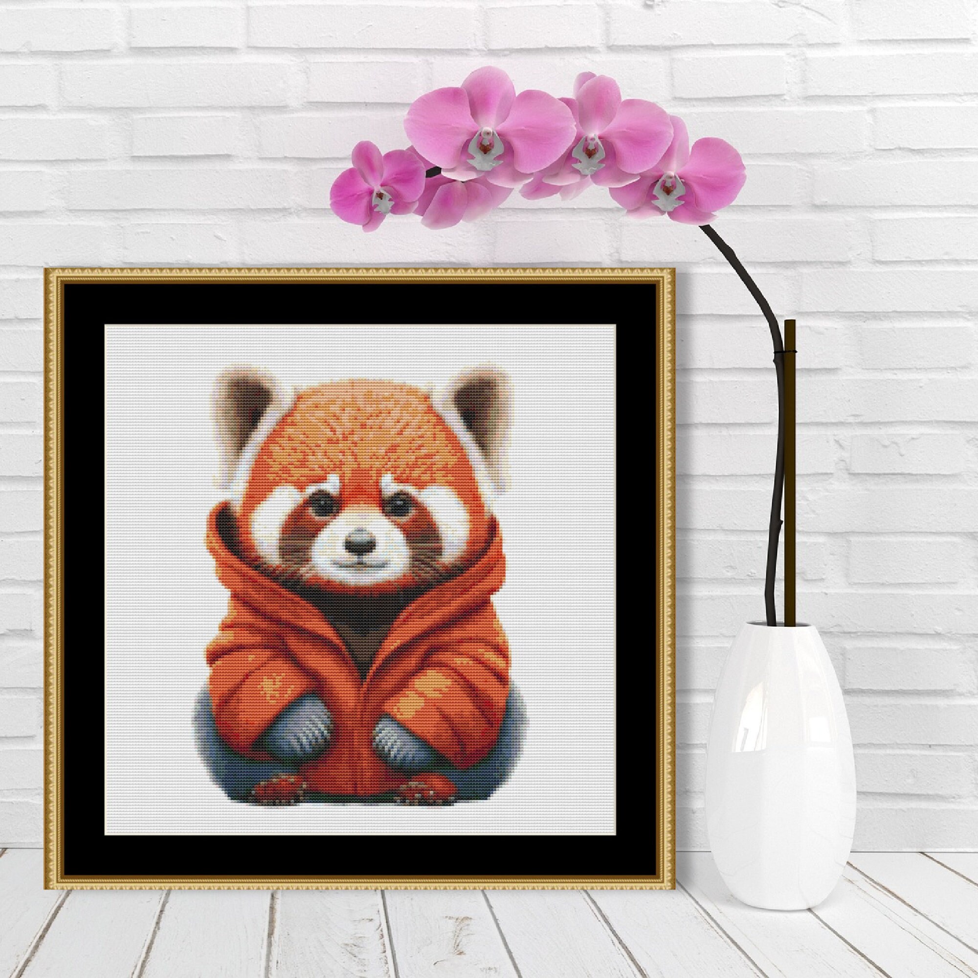Red Panda Cross Stitch Pattern, Instant Download, Printable ...
