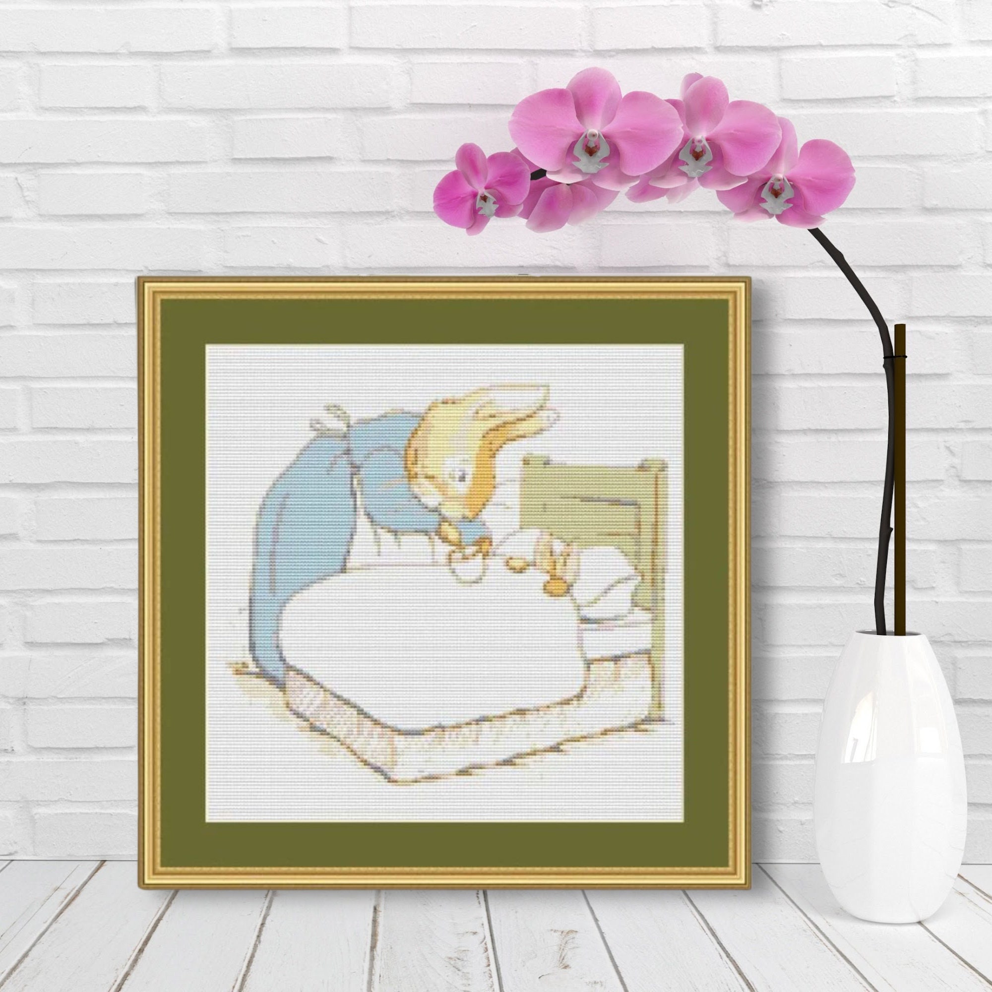 Peter Rabbit Cross Stitch Pattern, chamomile Tea for Peter, Beatrix ...