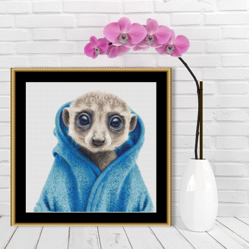 Meerkat Cross Stitch Pattern, Instant Digital Download, Printable ...