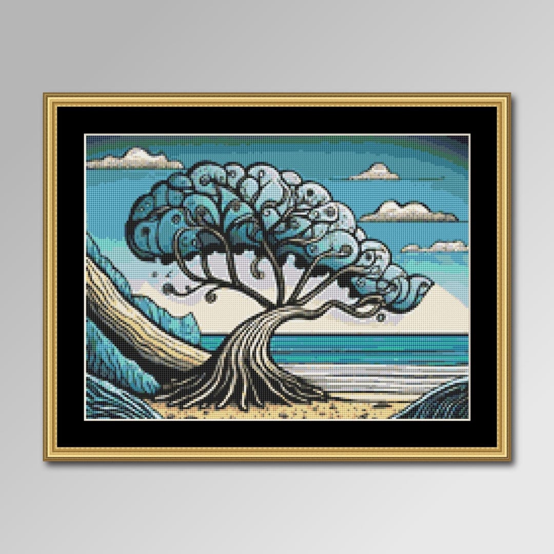 Seashore Fantasy #1 Cross Stitch Pattern, Instant Download, Printable ...