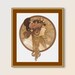 Alphonse Mucha Cross Stitch Pattern, Byzantine Figure, Instant Digital ...