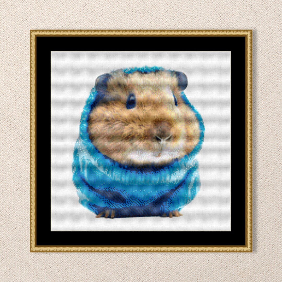 Guinea Pig Cross Stitch Pattern, Instant Digital Download, Printable ...