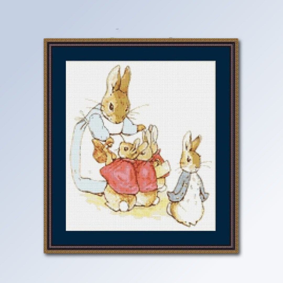 Peter Rabbit and His Family Cross Stitch Pattern, "now, My Dears ...