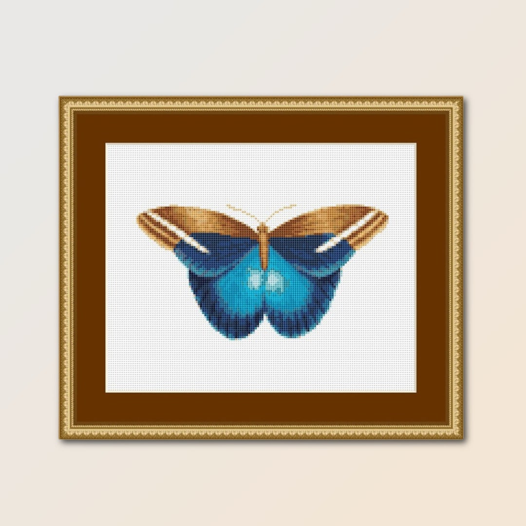 Printable Butterfly Cross Stitch Pattern, Instant Download Chart, Great ...