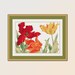 Printable Tulip Cross Stitch Pattern, Instant Digital Download Floral ...