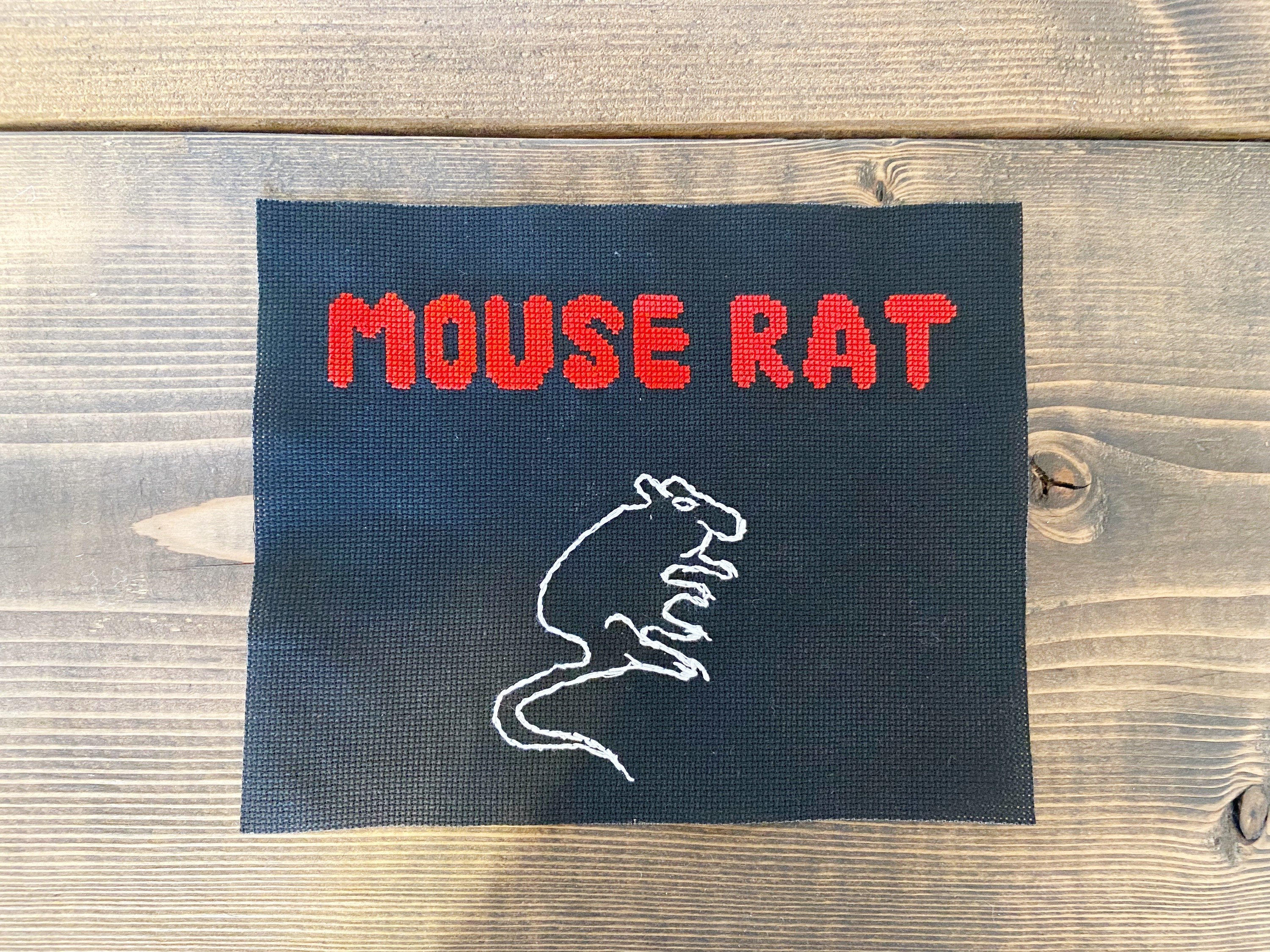 Mouse Rat Band Logo Cross Stitch - Etsy España