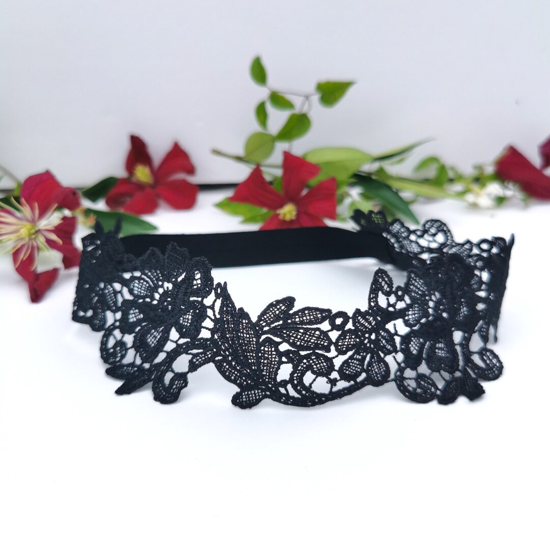 Black Bridal Garter Set, Black Lace Garters, Wedding Garter Made From ...