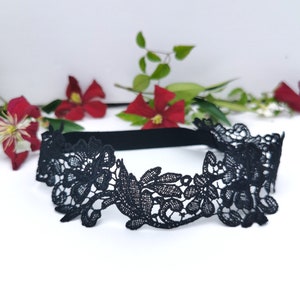 Black Bridal Garter Set, Black Lace Garters, Wedding Garter Made From ...