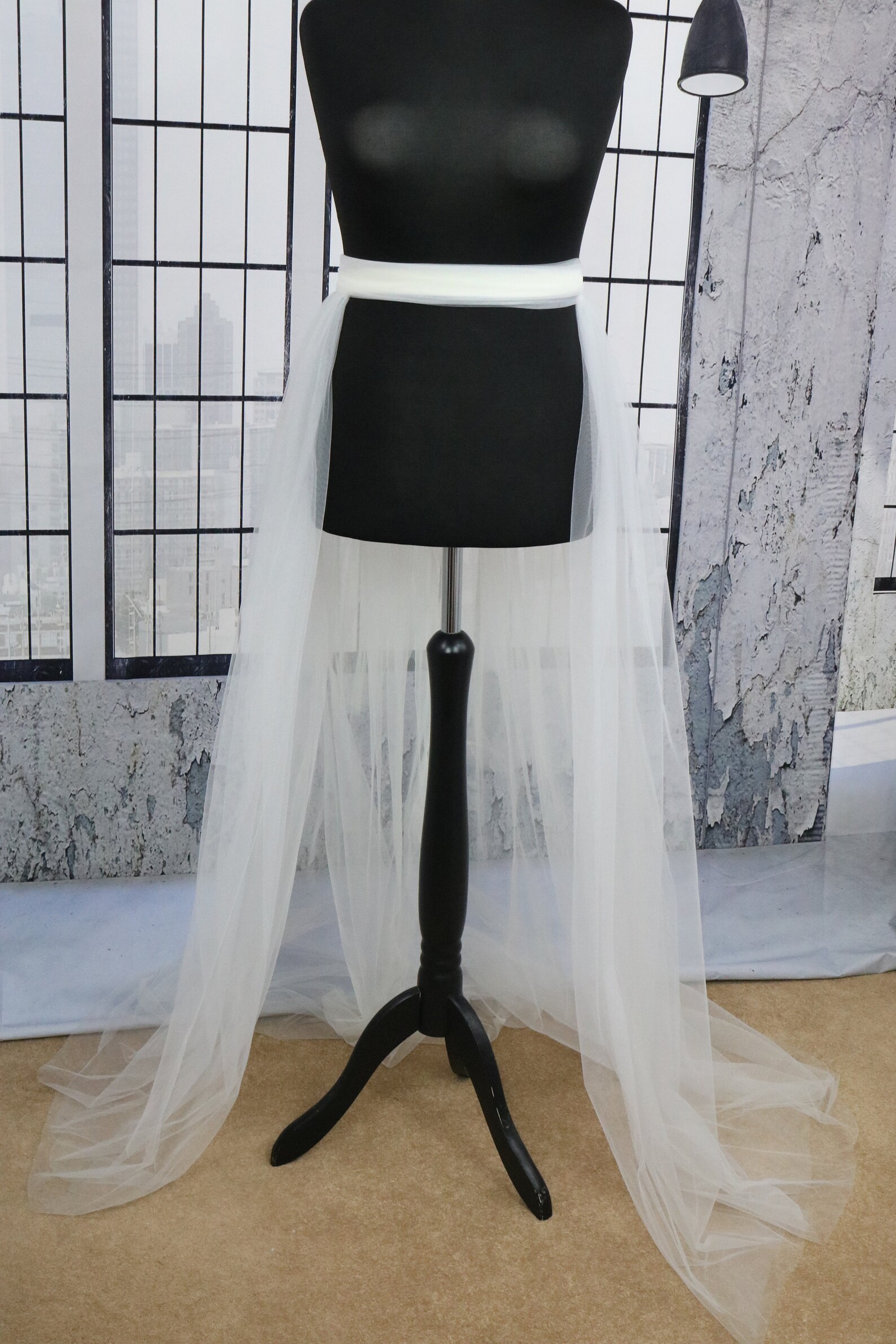 Bridal Detachable Train With Belt and Bow Removable Train - Etsy UK