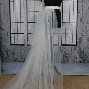 Bridal Detachable Train With Belt and Bow, Removable Train, Wedding ...