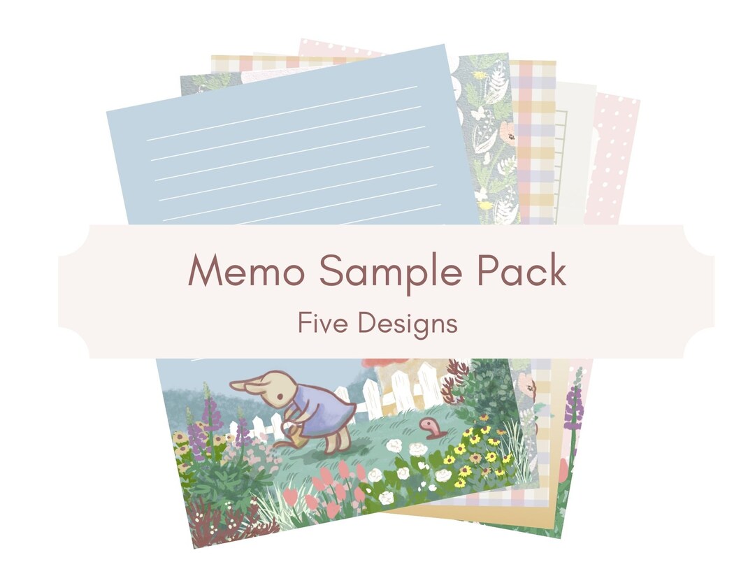 Memo Sample Pack - Etsy