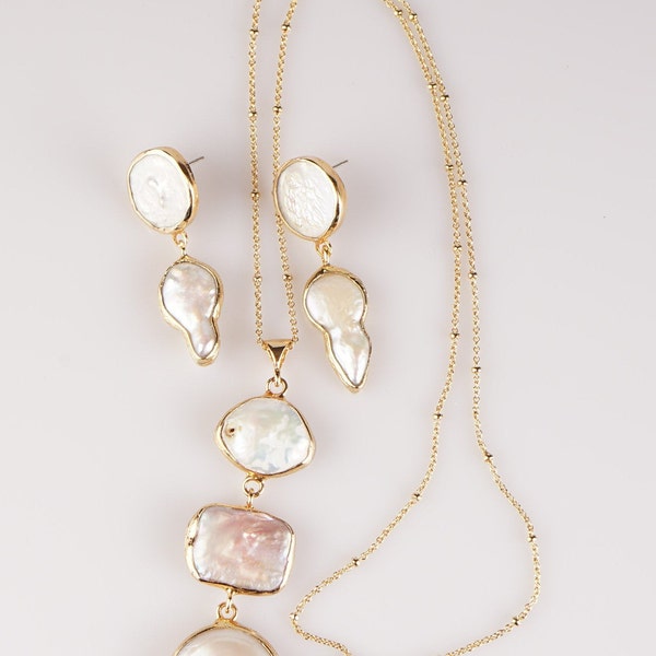 Long Pearl Necklace - Etsy