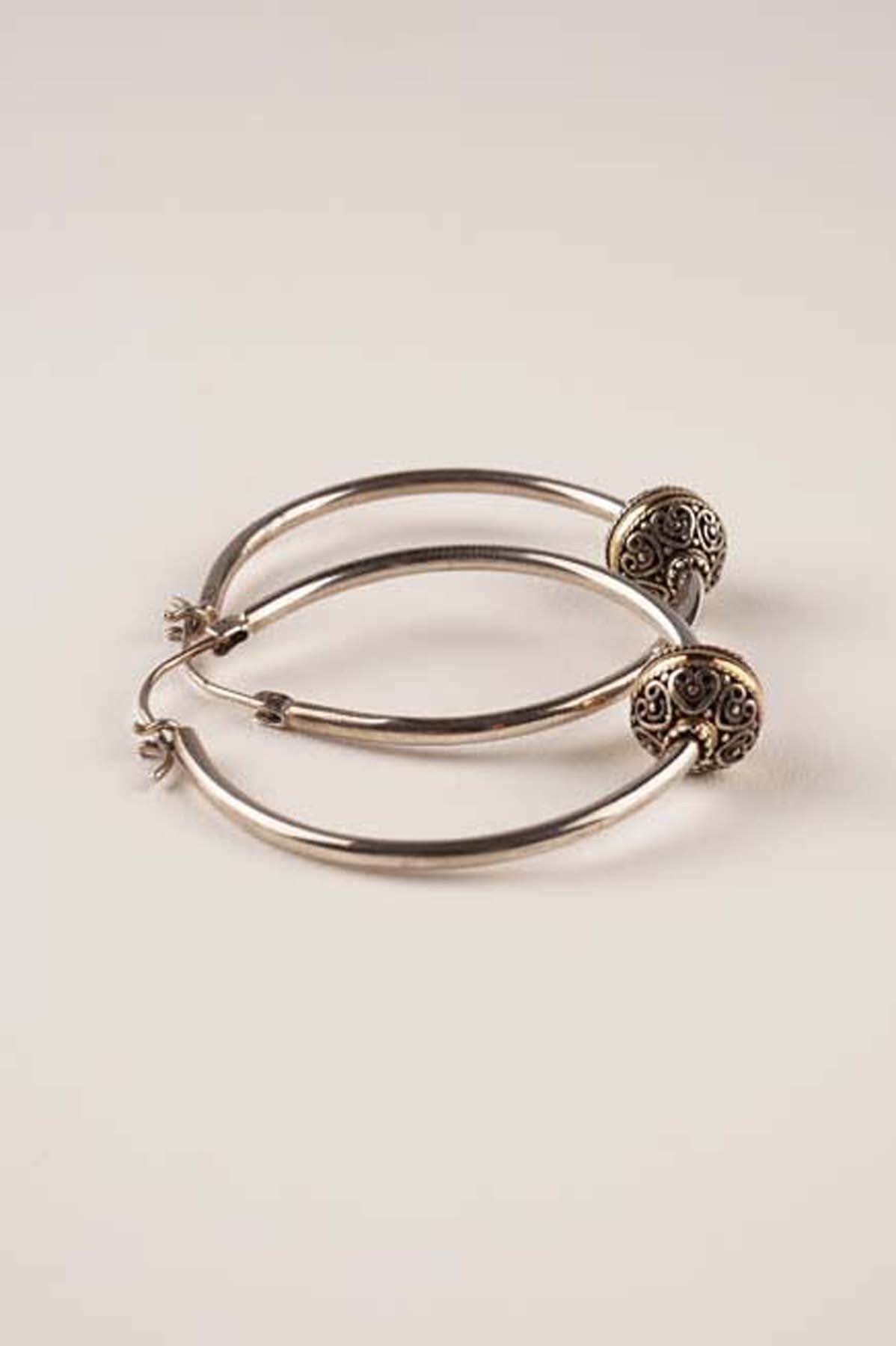 Silber Ring Ohrringe/Handmade Silber Ohrringe/Ring Ohrringe/Draht ...