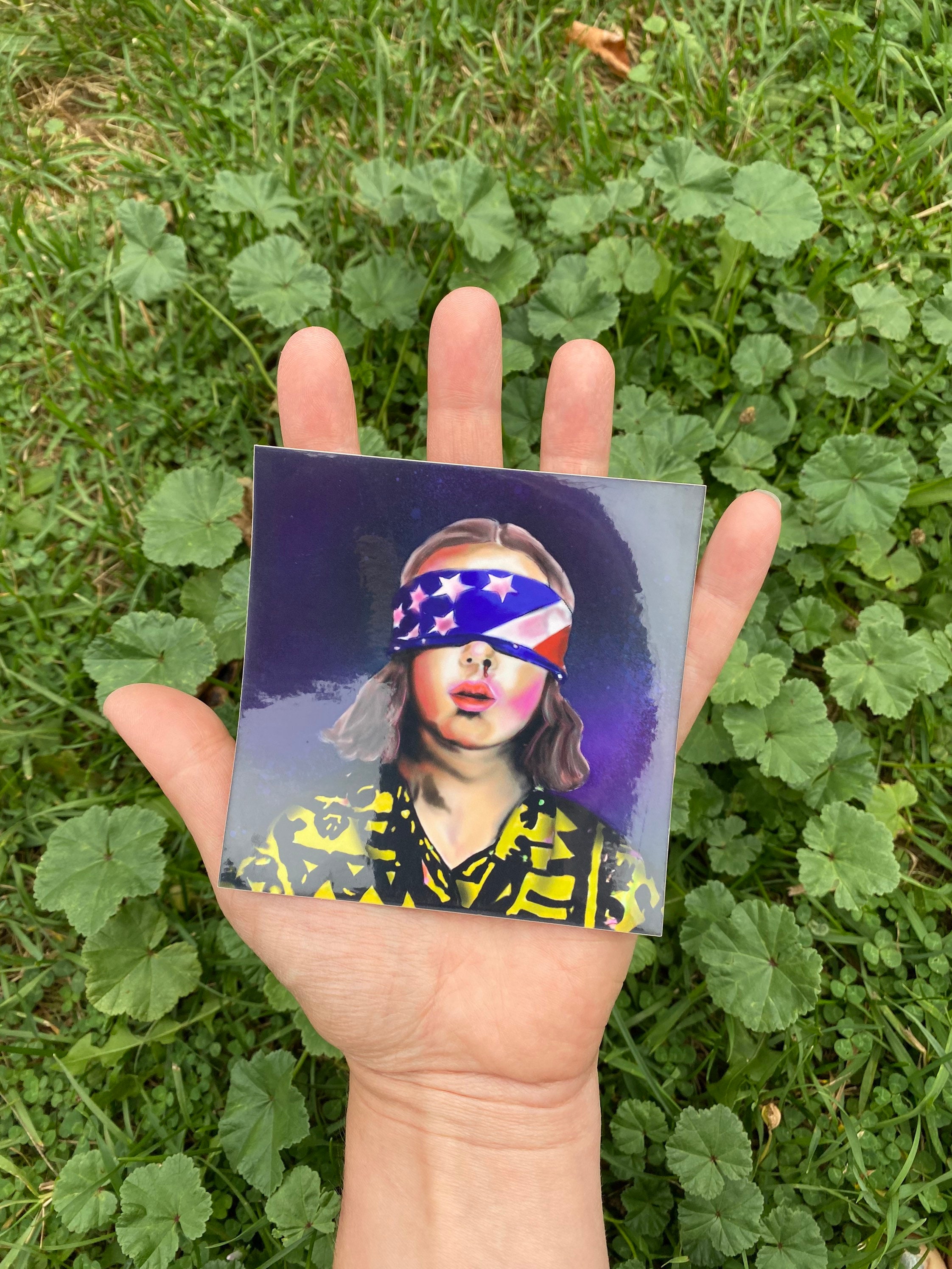 Stranger Things Eleven Portrait Drawing Fan Art Vinyl | Etsy