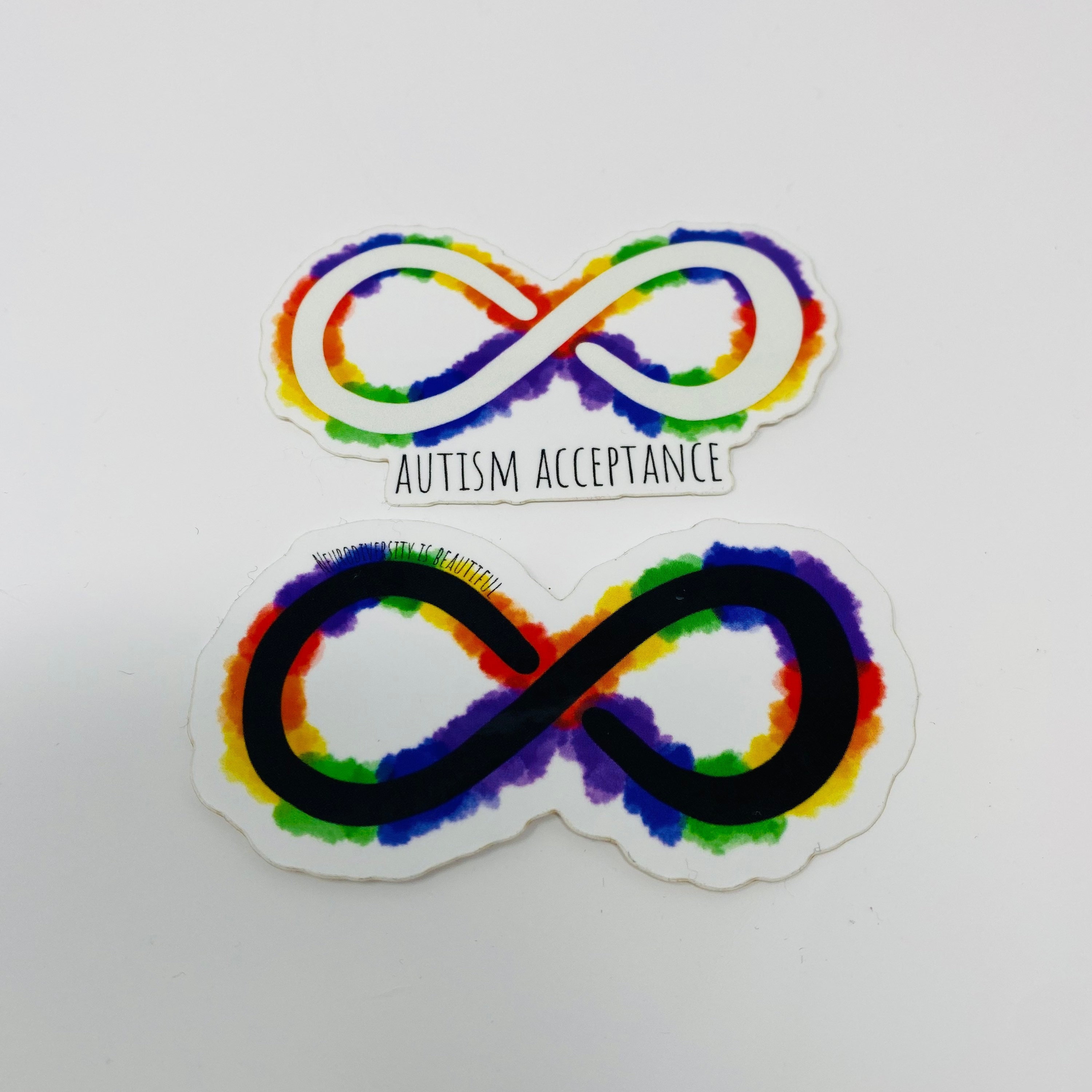 Autism Acceptance Sticker, Infinity Rainbow, Autism Awareness, Autistic ...