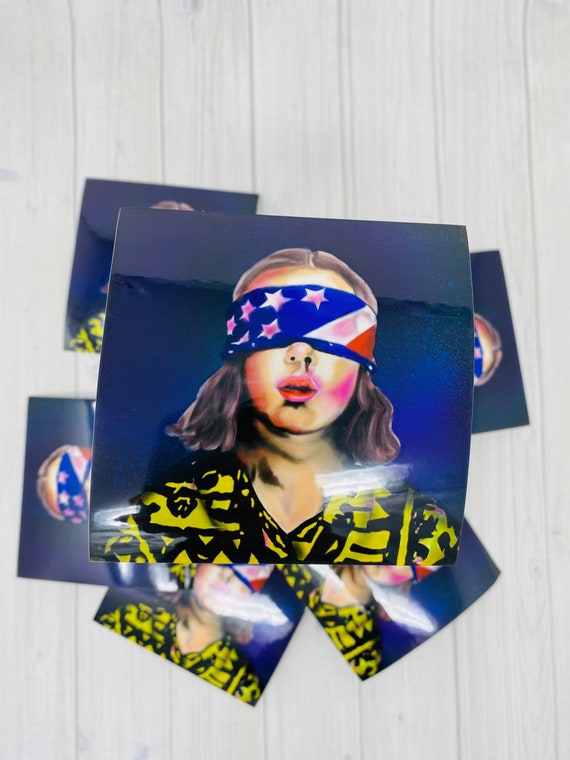Stranger Things Eleven Portrait Drawing Fan Art Vinyl | Etsy