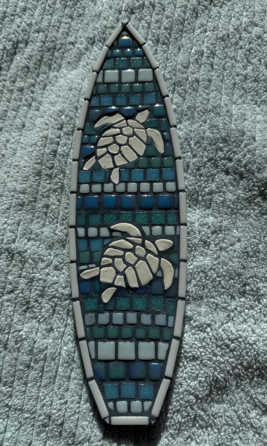 Mosaic Sea Turtle Surfboard Wall Art - Etsy