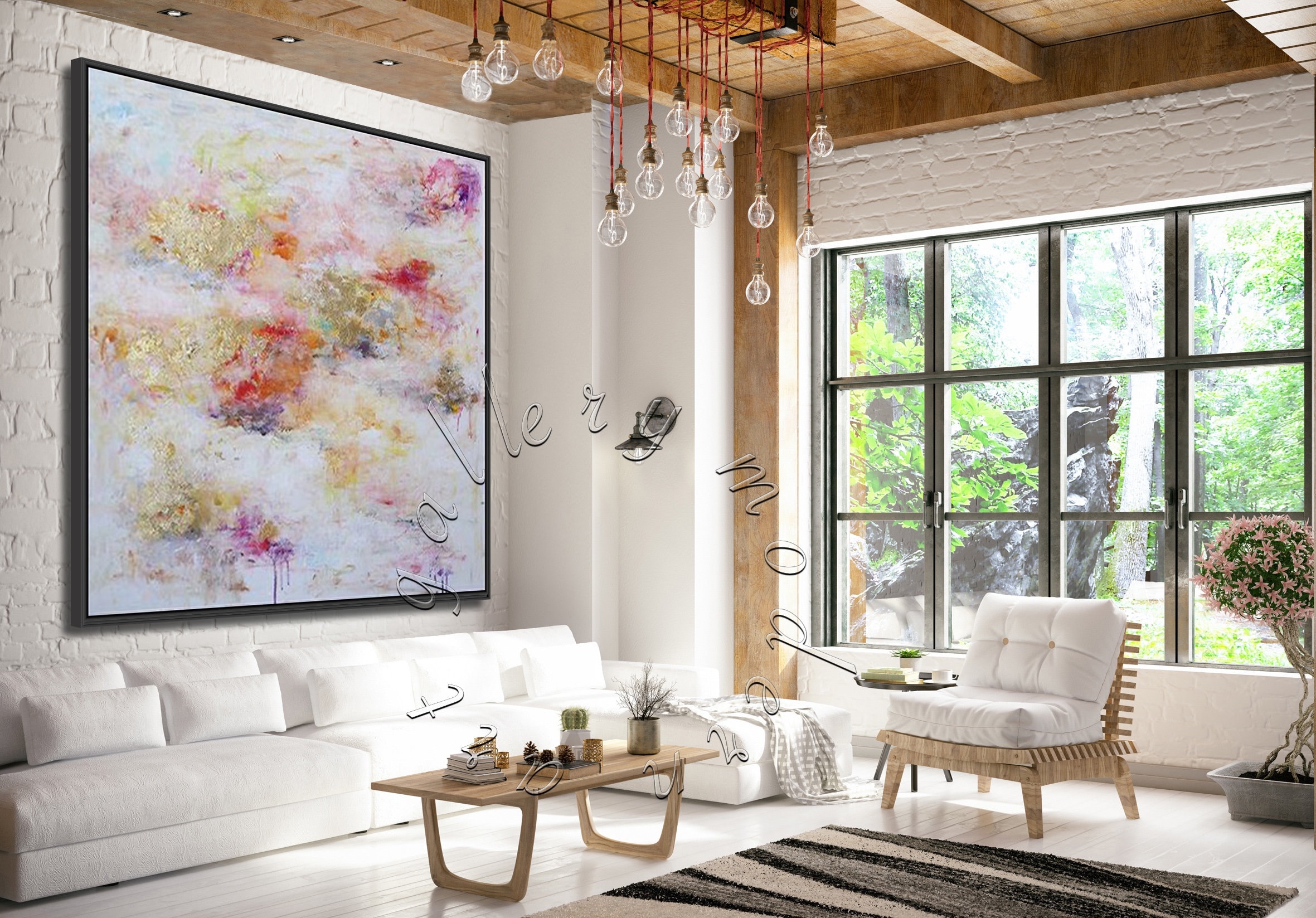 Large Abstract Painting Original Textured Gold Oversize Canvas | Etsy